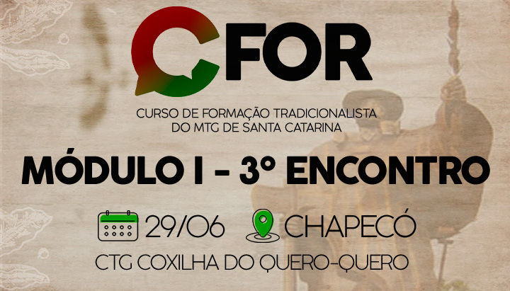 3º Encontro do CFOR acontecerá em 29/06 em Chapecó - MTG/SC - Movimento ...